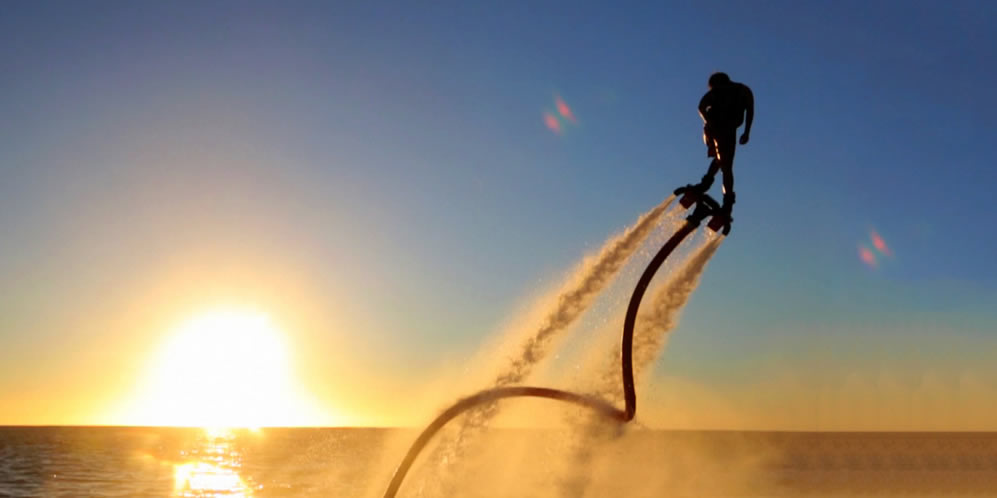 Want to do something new? Try flyboarding